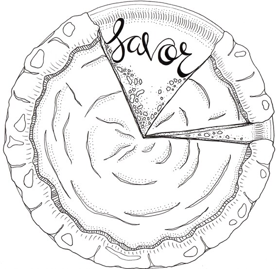 Pumpkin Pie Slice Coloring Page Coloring Pages