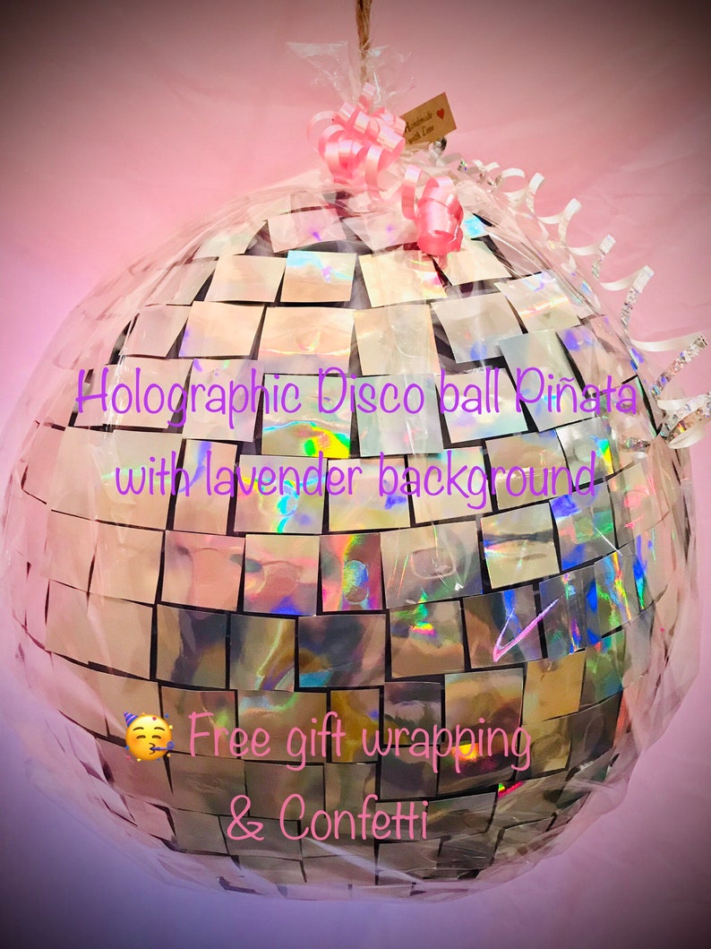 Disco Ball Piñata-silver-holographic or Metallic 41-43 Inch | Etsy