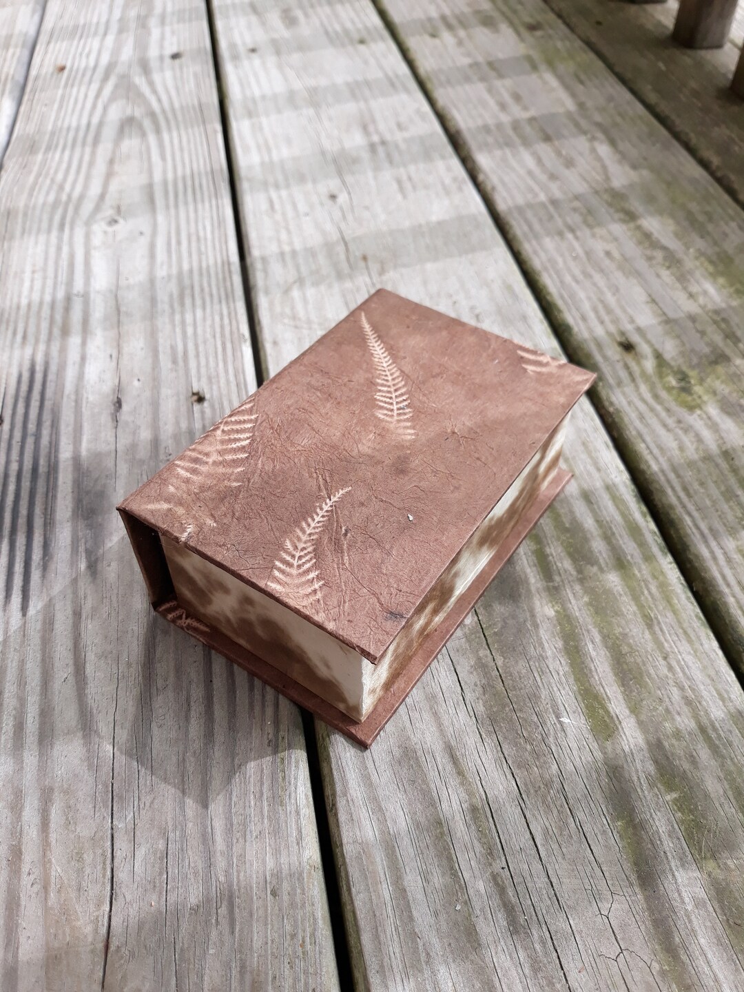 Brown Forest Fern Chunky Tarot Deck Box | Witchcraft Oracle Altar Decor ...