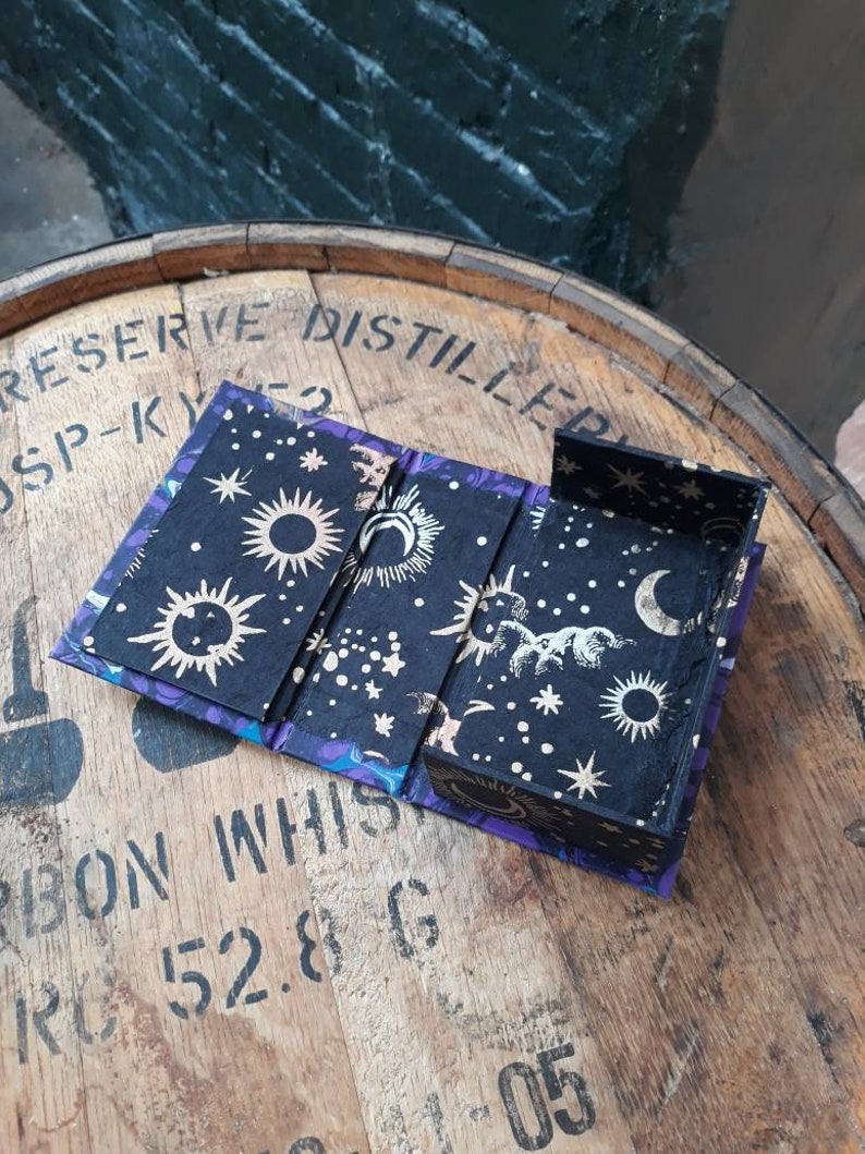Marbled Purple Celestial Chunky Tarot Deck Box - Etsy