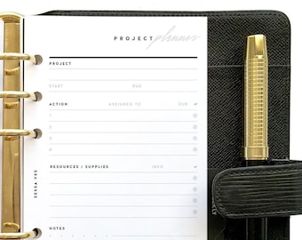 A5 Inserts : Study Planner Printable Group Project Plan - Etsy