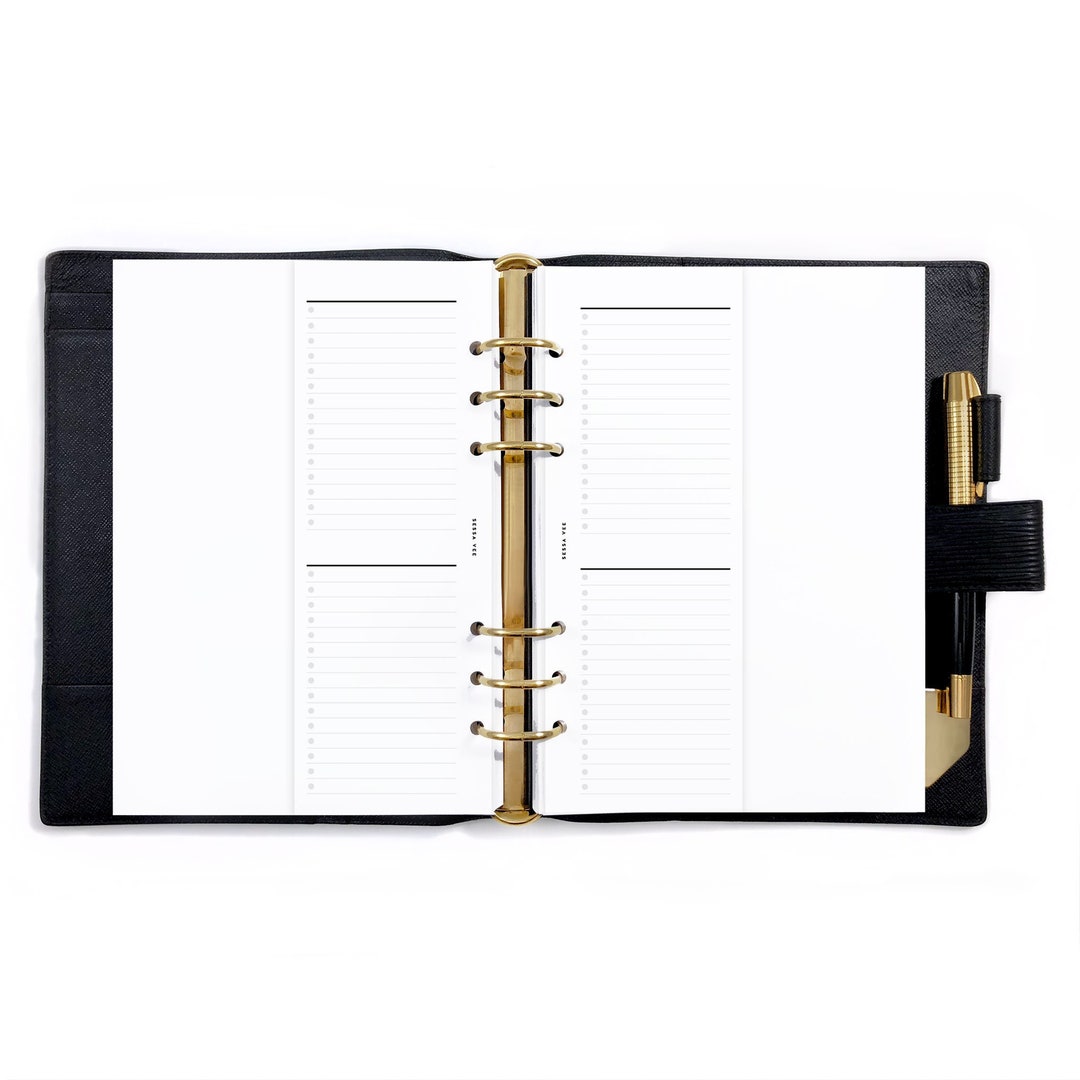 A5 Half Sheet, 2 Checklist, Notes List or Memo, Printable Planner ...