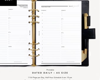 2024 Calendar Printable Daily Planner 2024 Each Page is a - Etsy