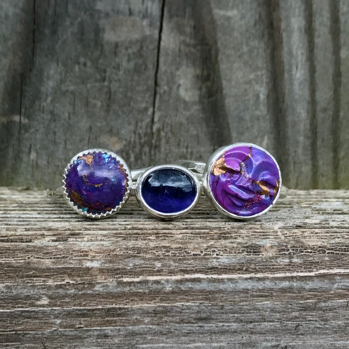 Iolite Ring Iolite Stacking Ring Iolite Sterling Silver | Etsy