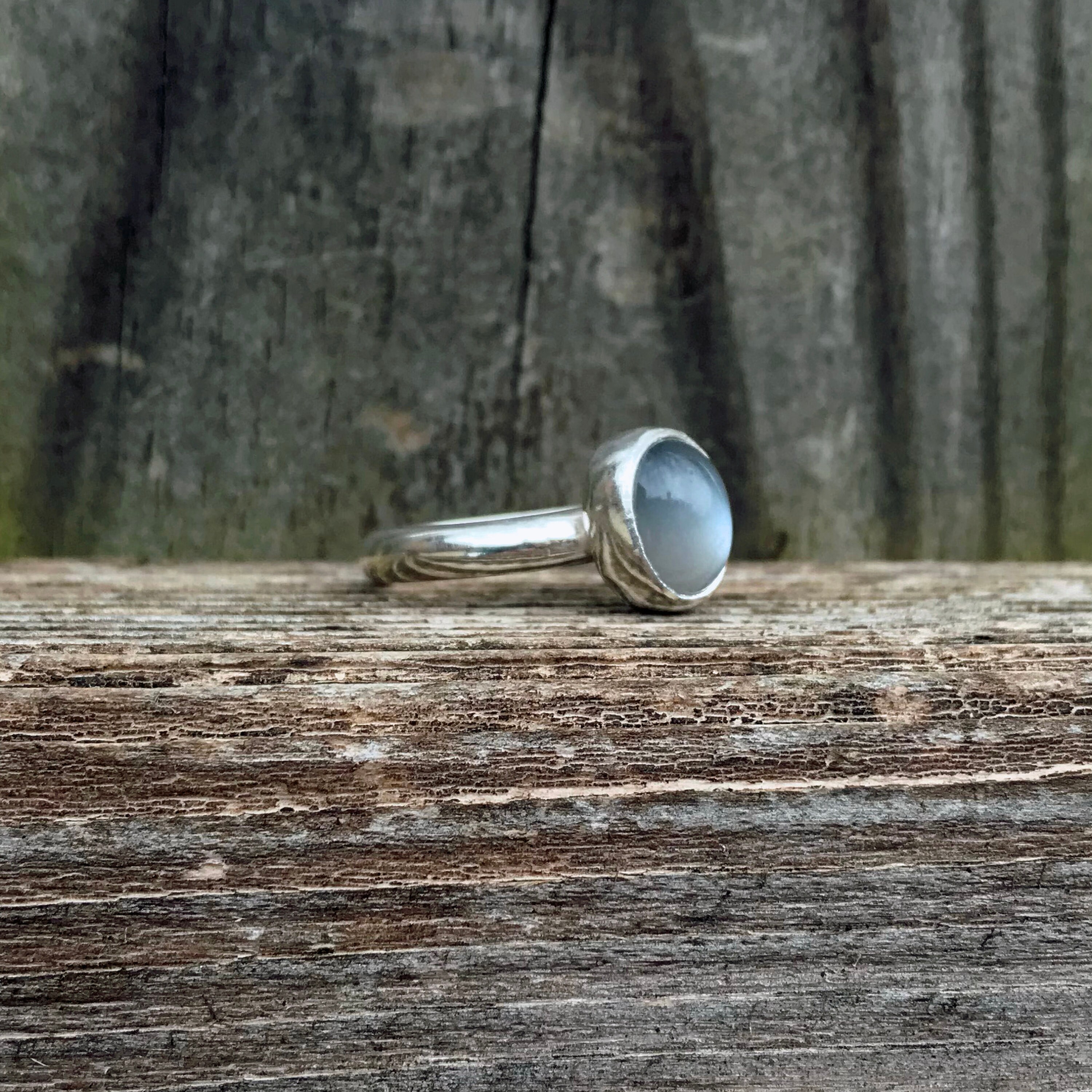 Grey Moonstone Ring Moonstone Ring Grey Sterling Silver | Etsy