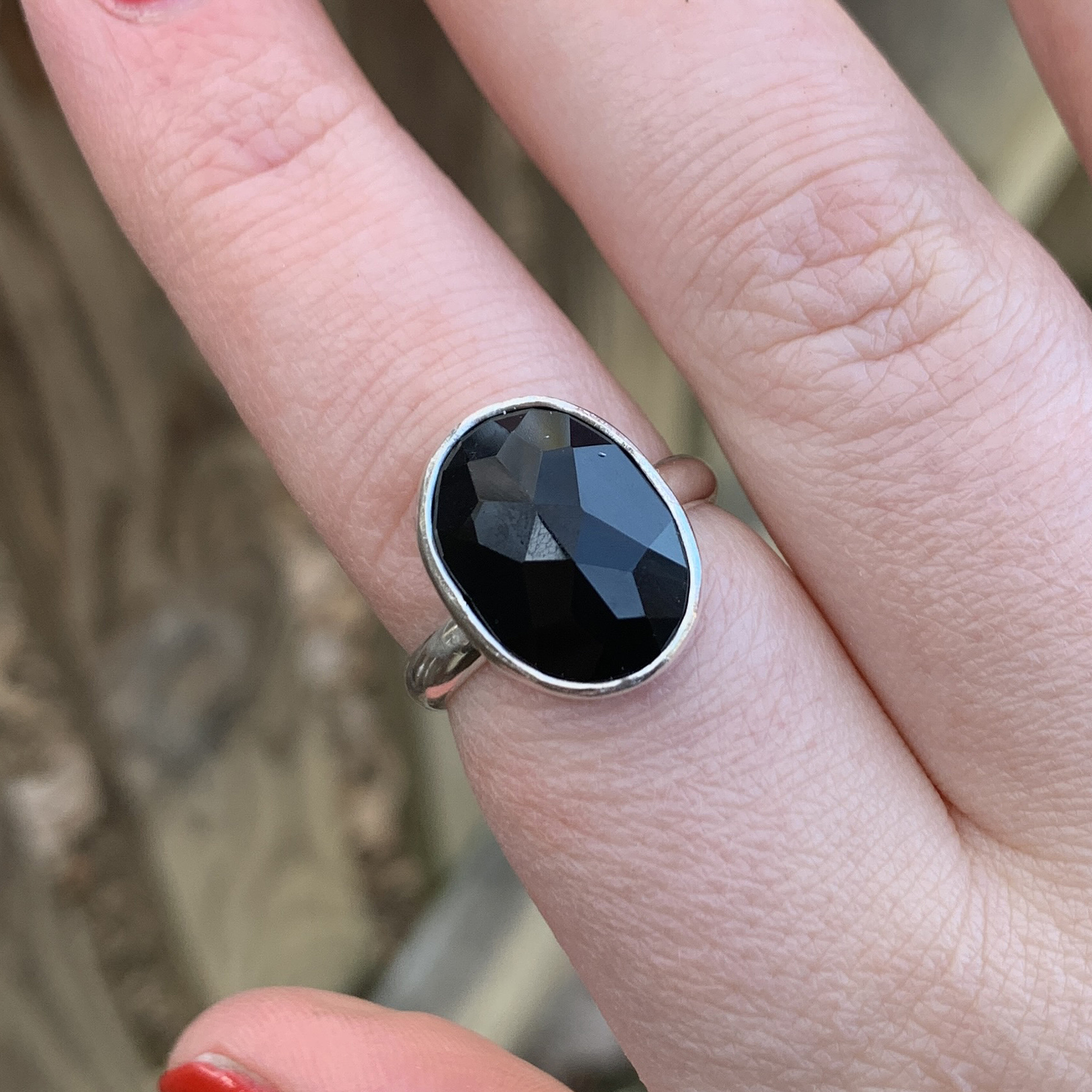 Black Onyx Ring - Onyx Ring - Oval Onyx - Sterling Silver Black Onyx ...