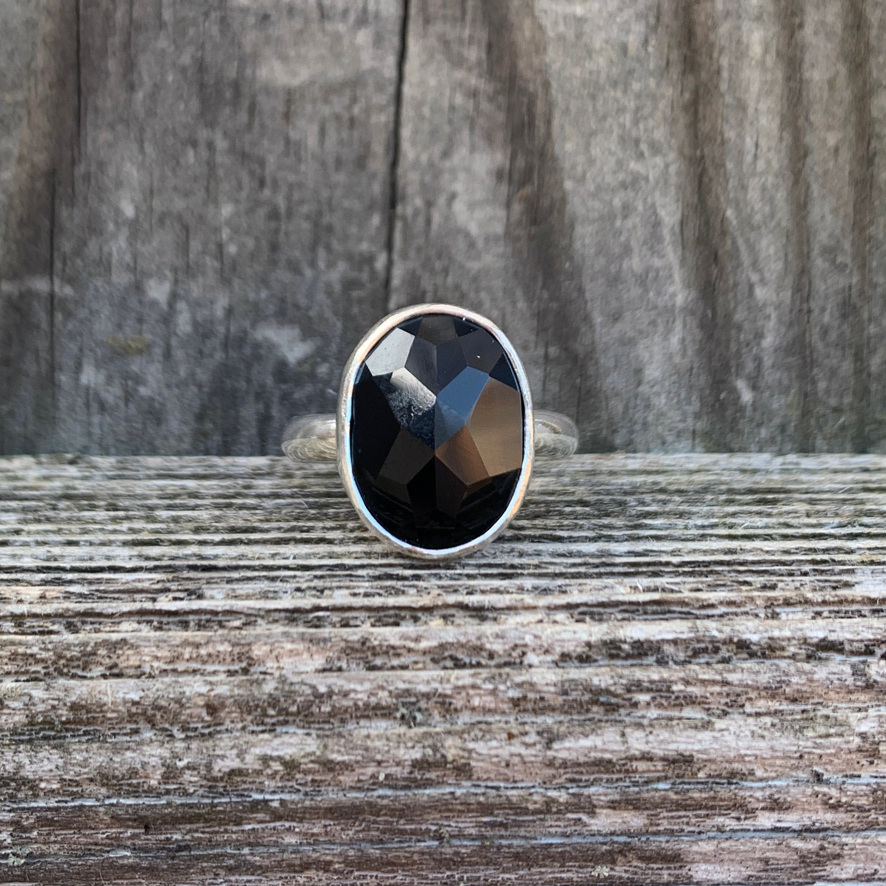 Black Onyx Ring - Onyx Ring - Oval Onyx - Sterling Silver Black Onyx ...