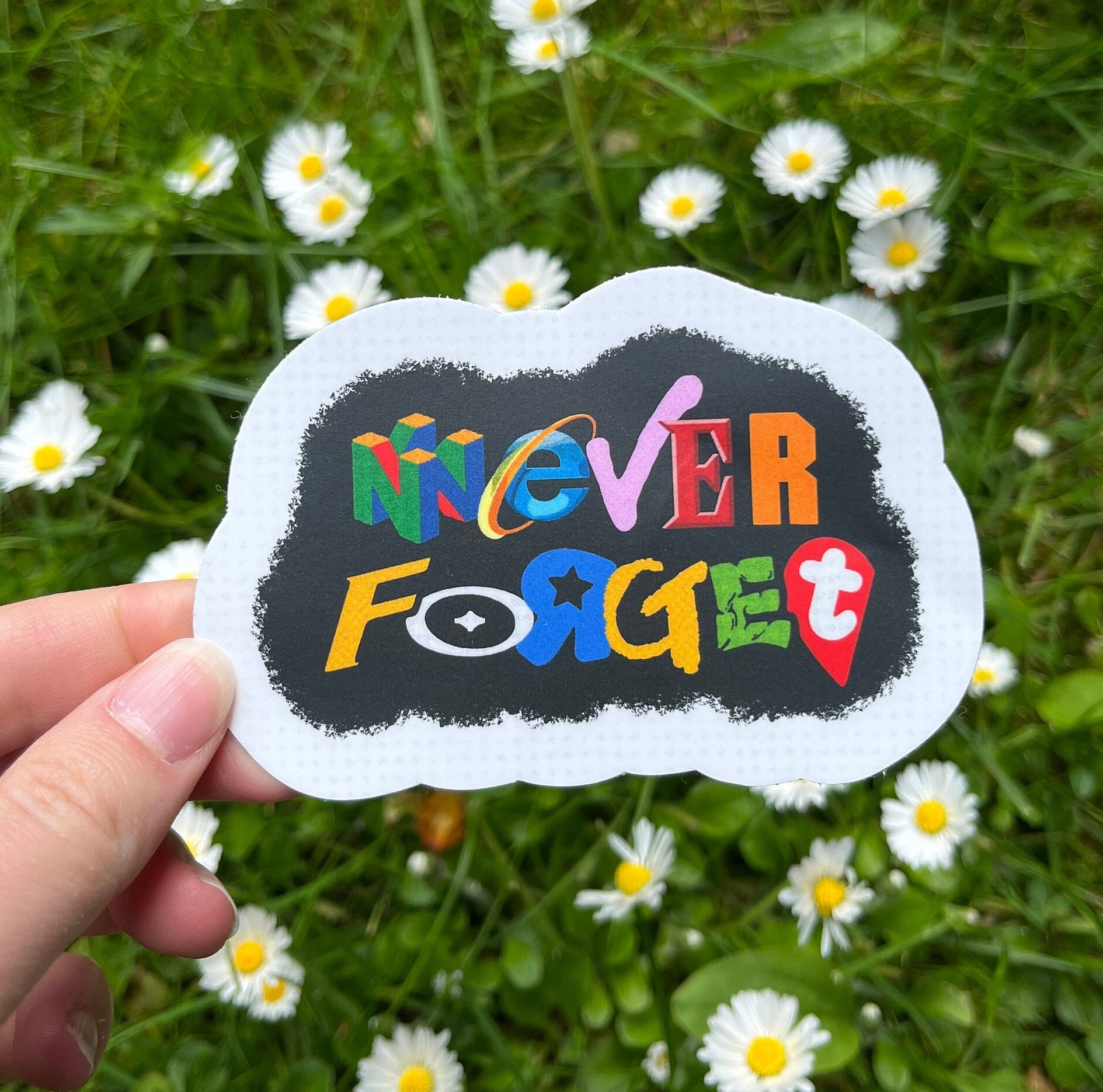 Never Forget 90s/00s Nostalgia Sticker - Etsy