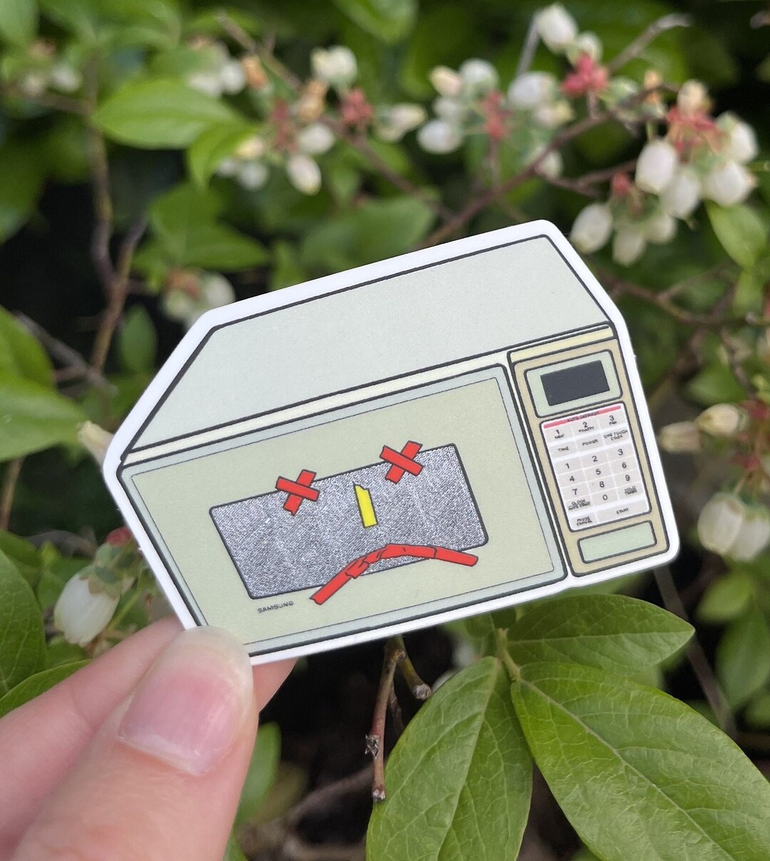 Sad Microwave Sticker - Etsy