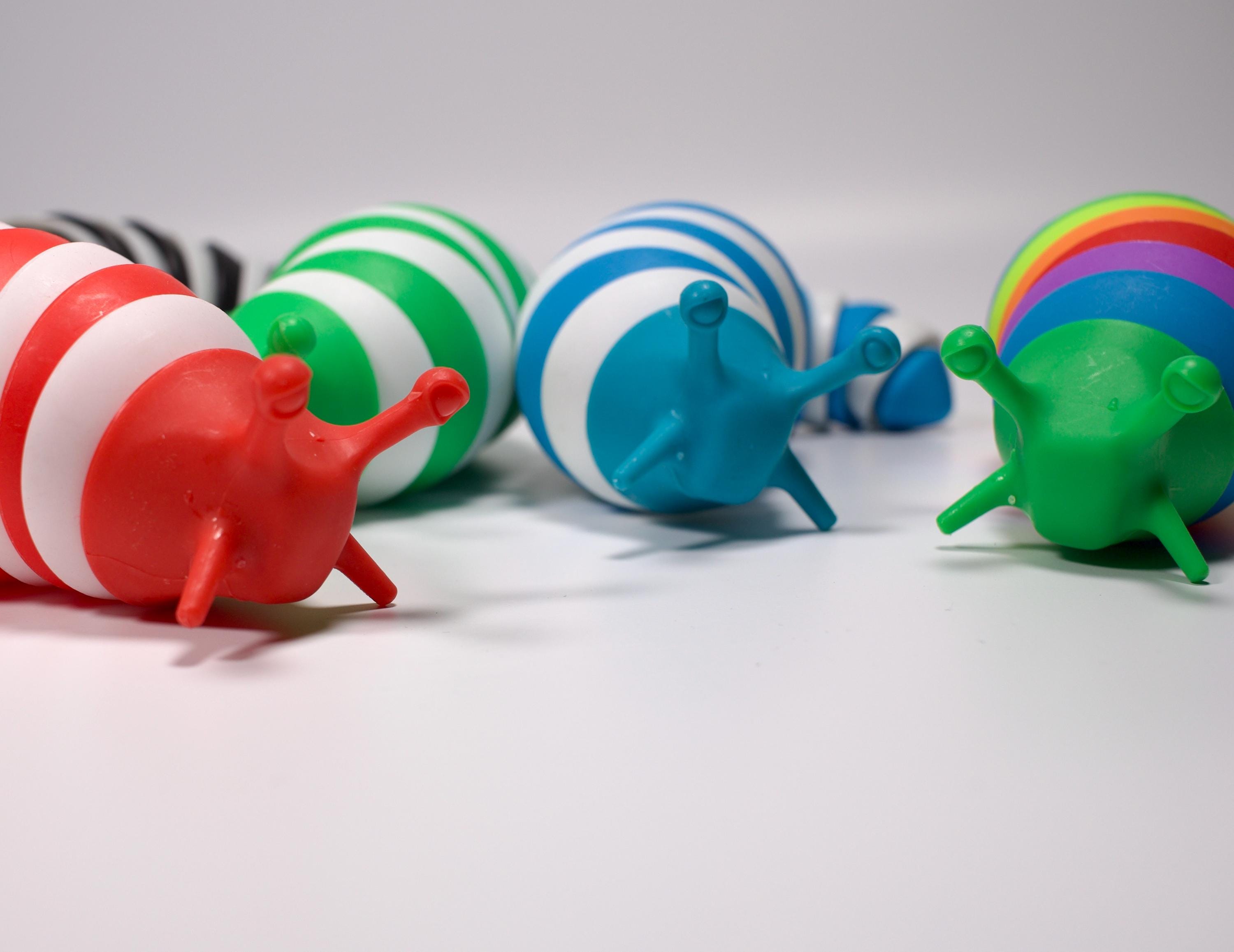 Fidget Slug Stress Relief Sensory Toy | Anxiety Relief Toy | Fun for ...