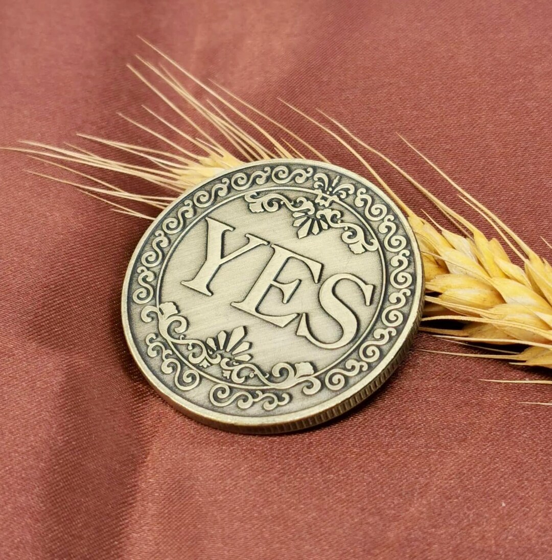 Yes or No Decision Coin | Heads or Tails Flip Coin | Flip Coin | Flip ...