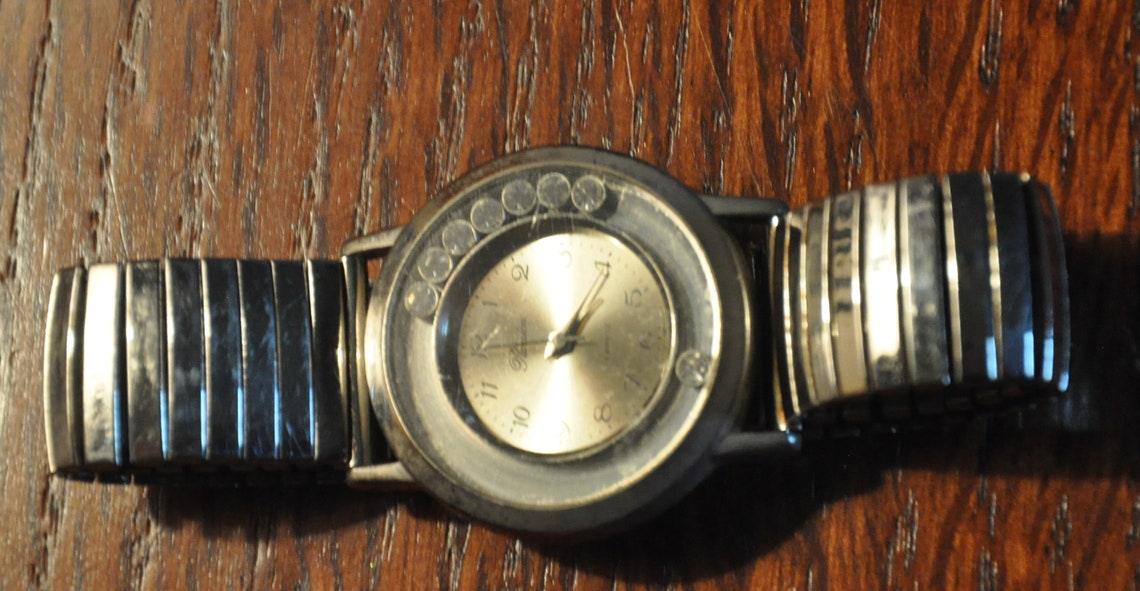 Vintage Ronica Ladies Watch Silvertone Stretch Band With - Etsy