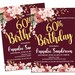 Maroon Red Floral Birthday Invitations - Flowers Women Birthday Invites ...
