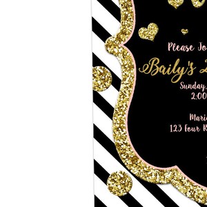 Two Fancy Birthday Invitations 2 Fancy Party Invites Sassy Girl 2nd ...