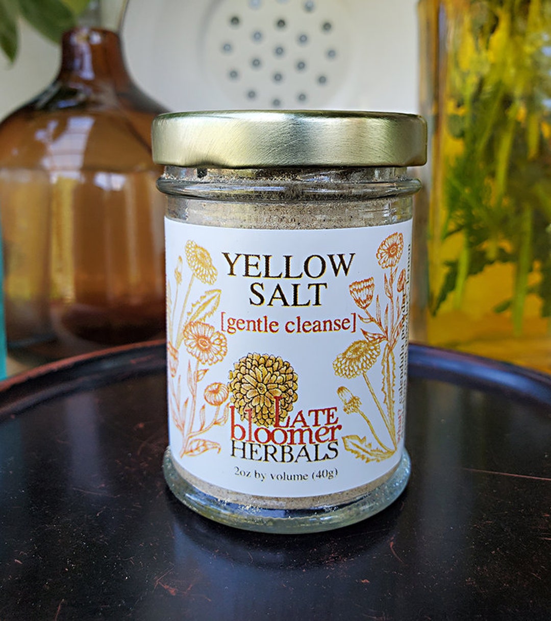 Yellow Salt - Herbal Salt With Dandelion Root and Calendula Blossoms ...