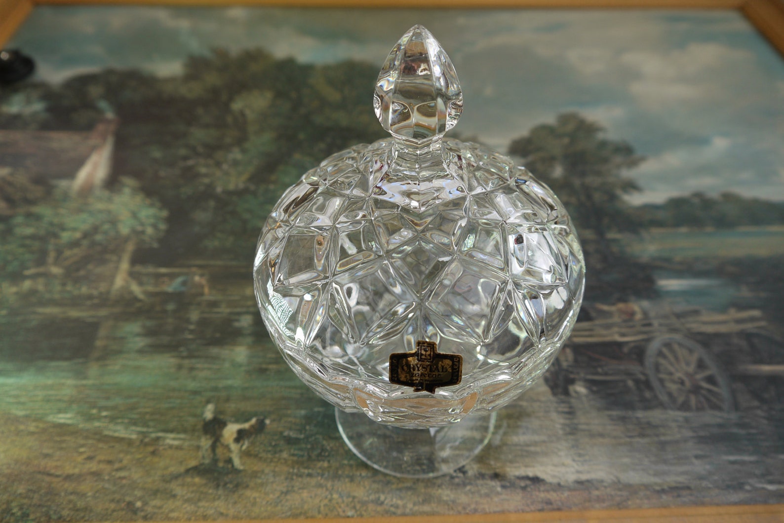 Vintage Zajecar Crystal Bon Bon Dish Made in Yugoslavia - Etsy