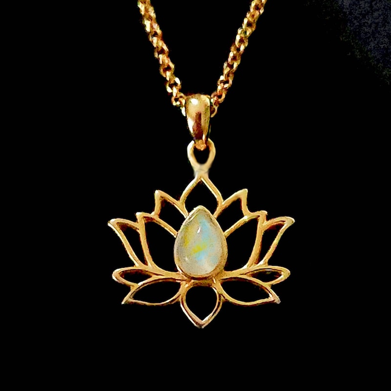 Lotus Purity Necklace - Etsy