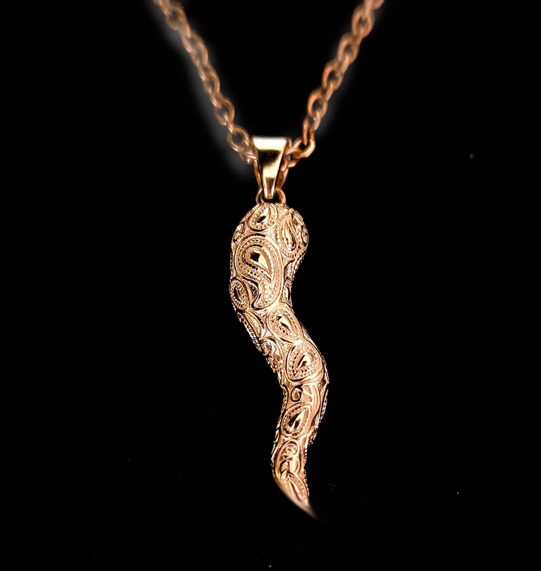 Italian Horn Cornicello Necklace in 18K Gold Vermeil - Etsy