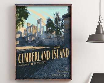 Cumberland Island National Seashore Poster National Park Poster ...