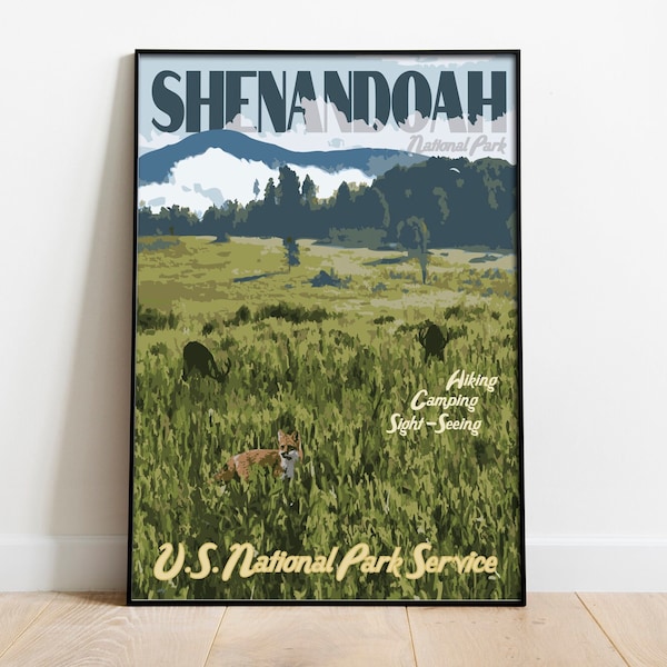 Shenandoah National Park Poster Vintage - Etsy