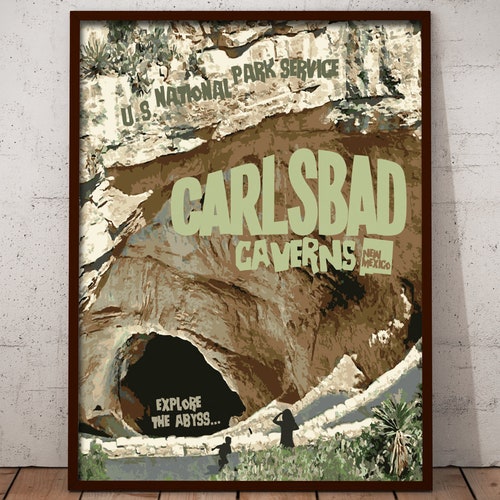 Carlsbad Caverns National Park Poster New Mexico National | Etsy