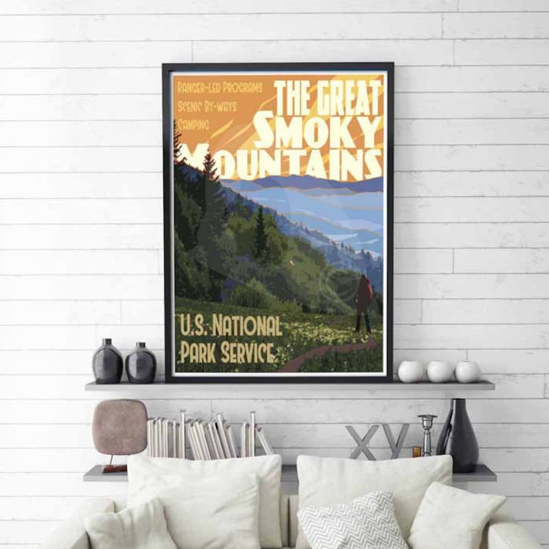Smoky Mountains Poster - Etsy