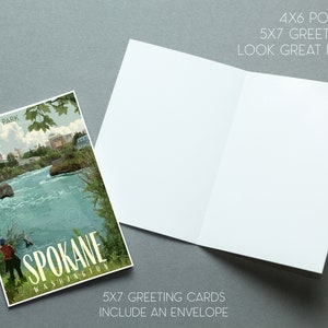 Spokane Washington Poster, Spokane Riverfront Park Print, Spokane Falls ...