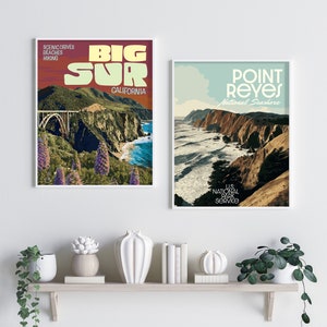 Big Sur California Poster, Big Sur National Forest Poster, California ...