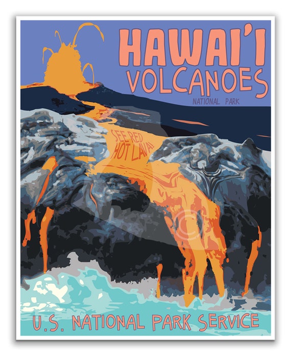 Hawaii Volcano National Park Posters