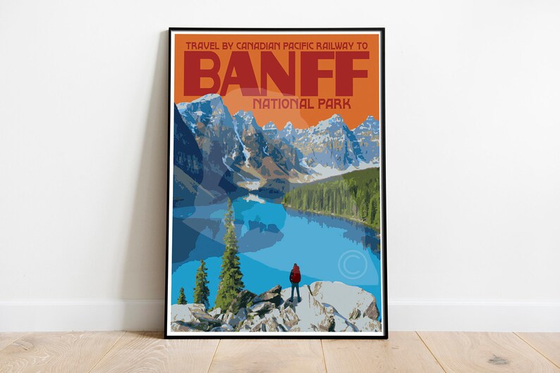 Banff National Park Print Banff Canada National Park Poster | Etsy