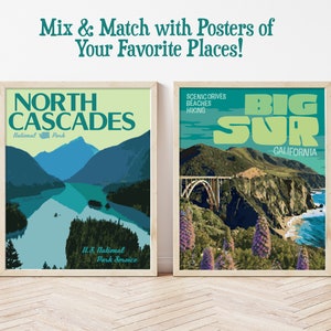 Big Sur California Poster, Big Sur National Forest Poster, California ...