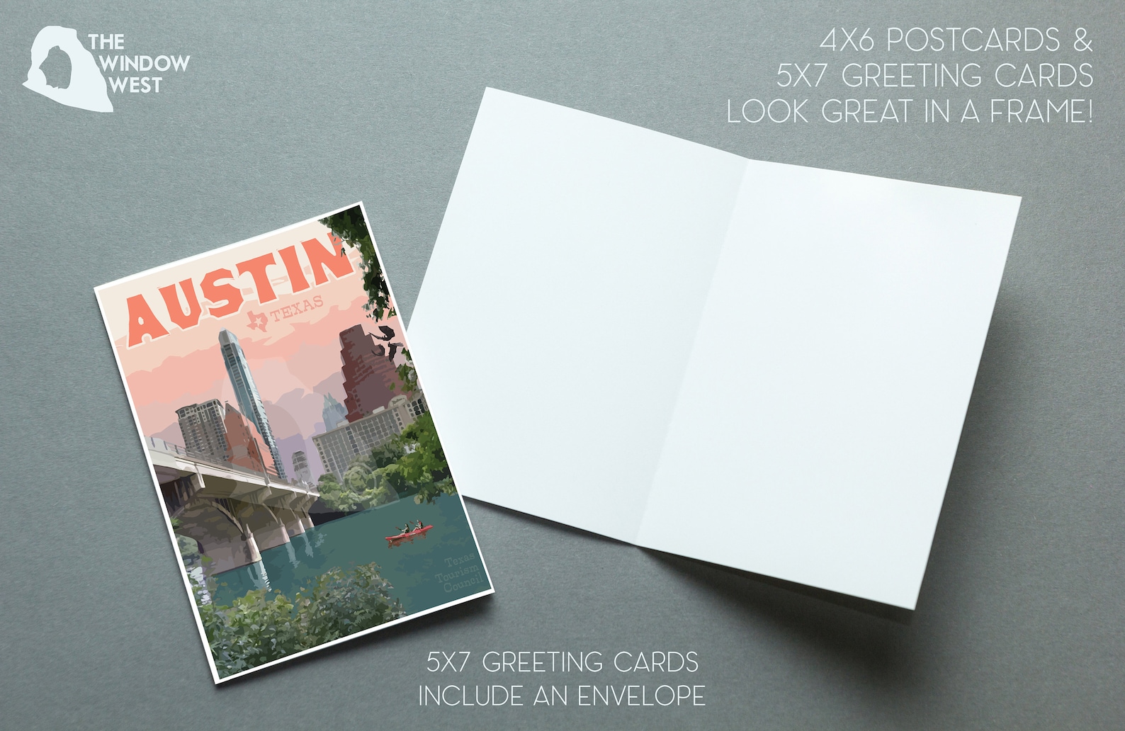 Austin Texas Travel Poster Austin Texas Vintage Style Print - Etsy