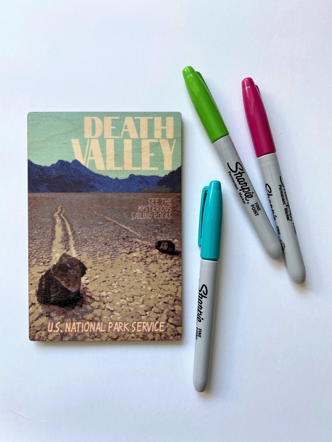 Death Valley National Park Postcard, Death Valley Postcard, Wooden ...