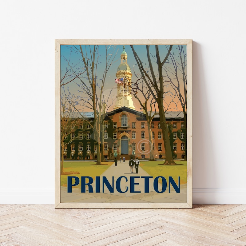 Princeton Vintage Print - Etsy