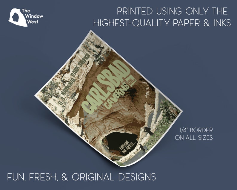 Carlsbad Caverns National Park Poster New Mexico National - Etsy