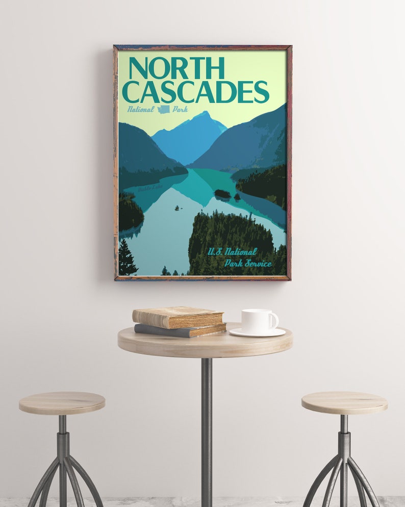 North Cascades National Park Mountain Rainier National Park - Etsy