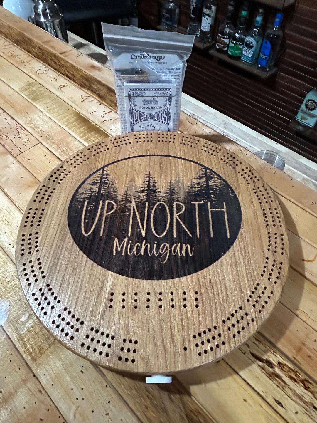 Cribbage Board, up North Michigan - Etsy