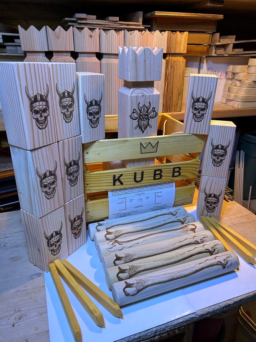 Kubb, Skulls and Femurs - Etsy