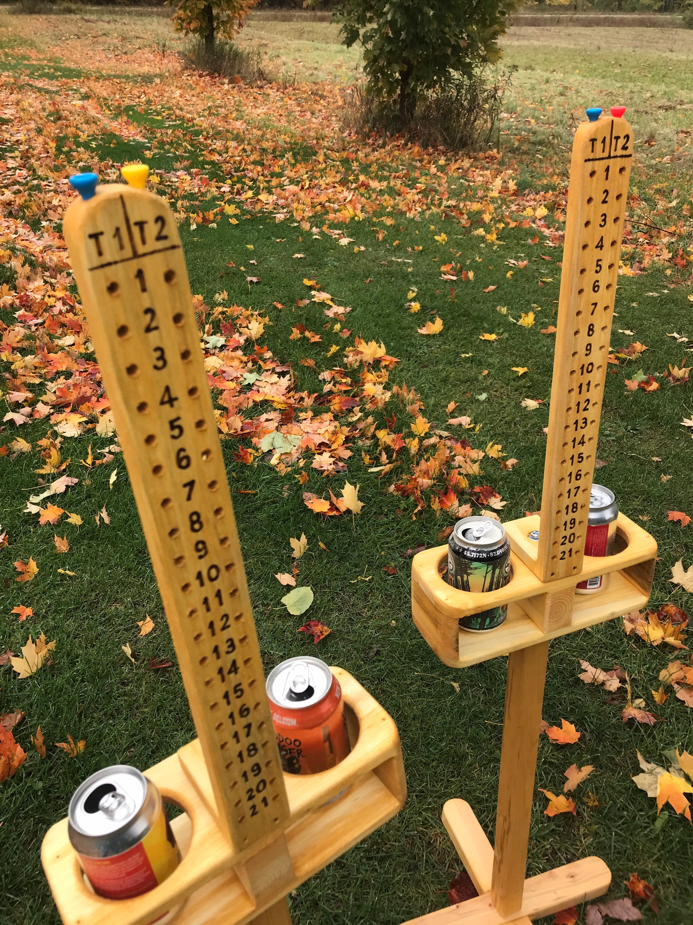 Scorekeepers Double Drink Holders Pair With Bases - Etsy