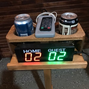 Drink Holder Pair With Phone or Digital Scoreboard Shelf - Etsy