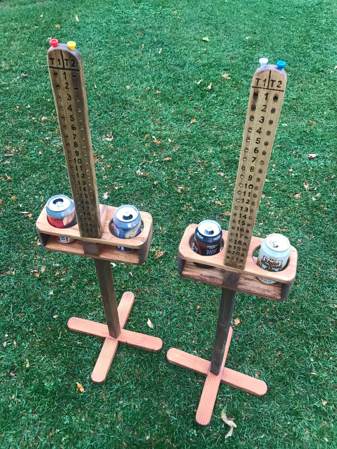 Scorekeeper Drink Holder, Pair, With Bases - Etsy
