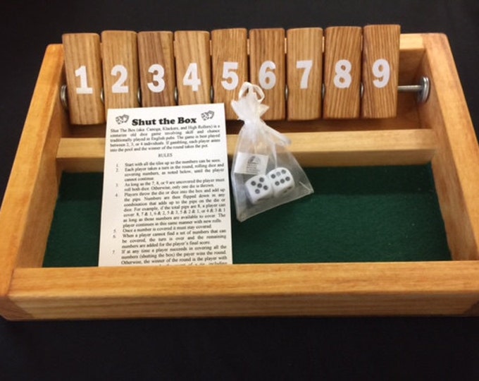 Shut the Box - Etsy