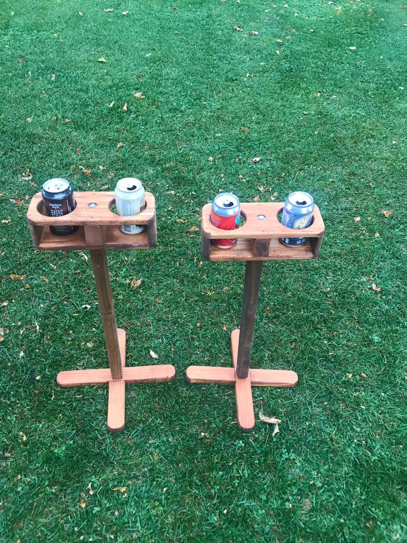 Double Drink Holder Pair With Bases - Etsy