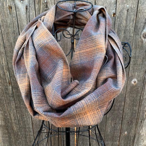 Plaid Flannel Scarf - Etsy