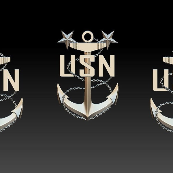 Usn Anchor 3d File - Etsy