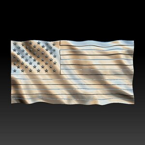 3D STL Models for CNC - Flag USA With Eagle - Full Set - 6 Stl Files ...