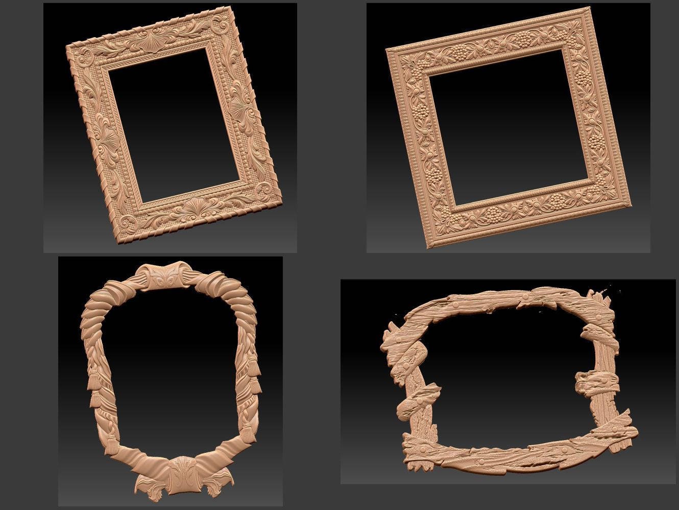3D STL Model 40 Pcs Frame Models Set 2 - Etsy