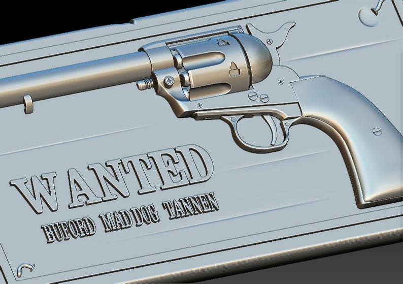 3D STL Model for CNC Colt Wanted - Etsy
