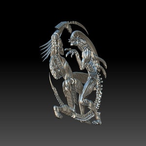 3D STL Model for CNC - Aliens Vs Predator - Etsy
