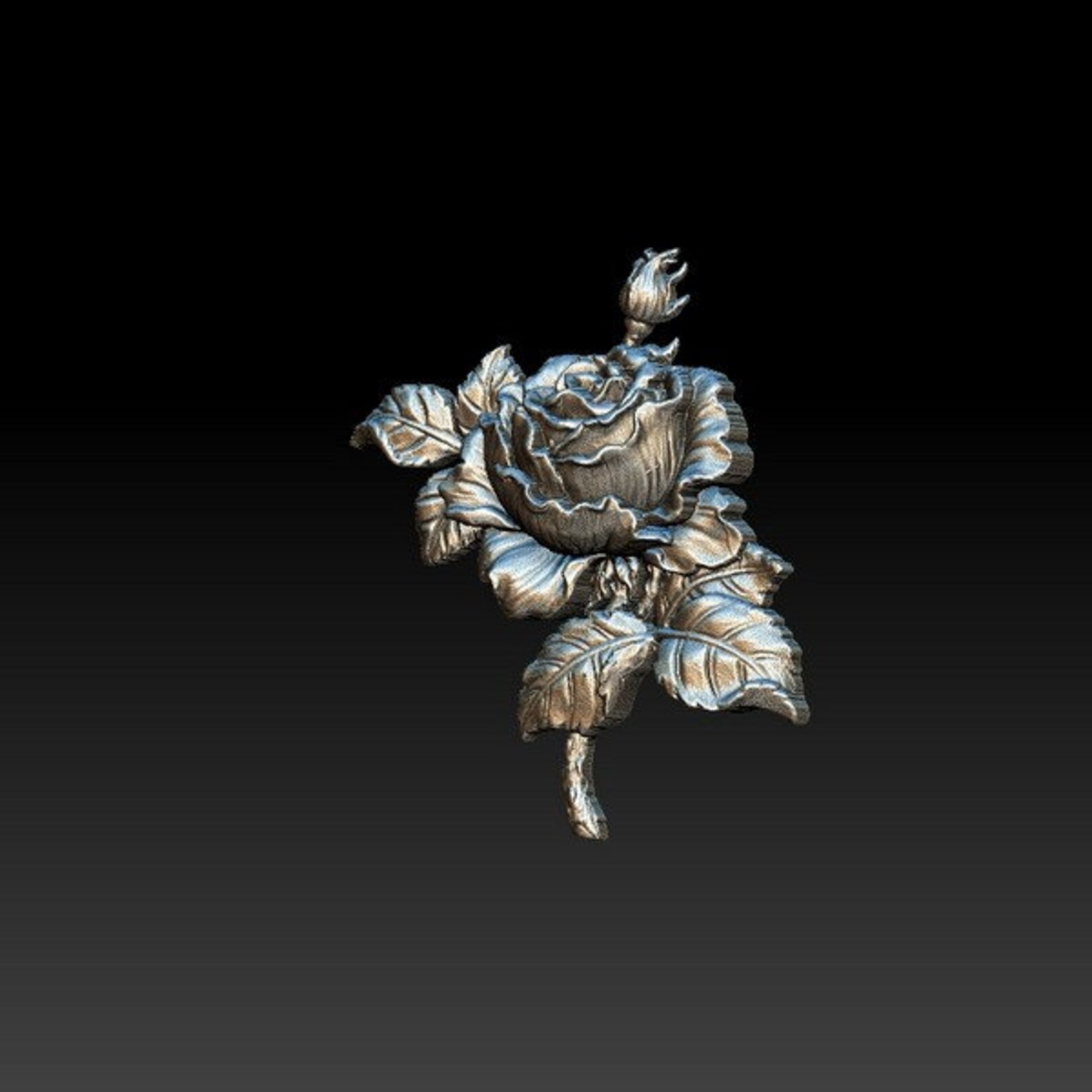 3D STL File for CNC Rose V2 - Etsy